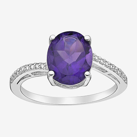 Click here for Womens Diamond Accent Genuine Purple Amethyst Ster... prices