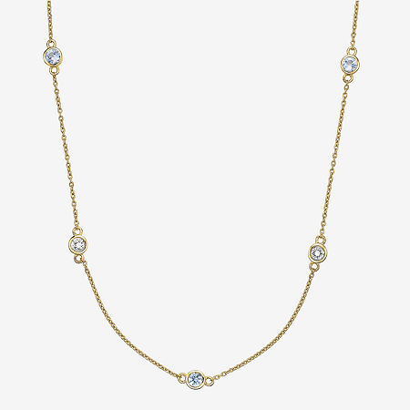 Click here for Womens 18K Gold Over Silver 18 Inch Cable Chain Ne... prices