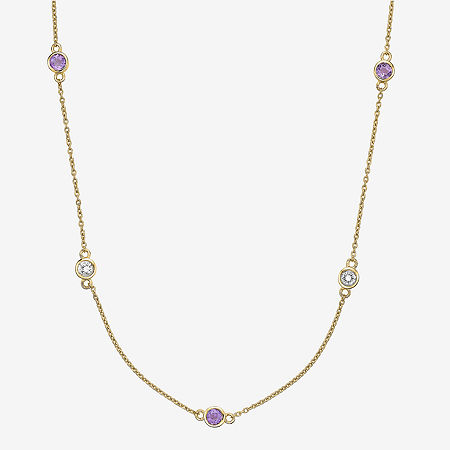 Click here for Womens 18K Gold Over Silver 18 Inch Cable Chain Ne... prices
