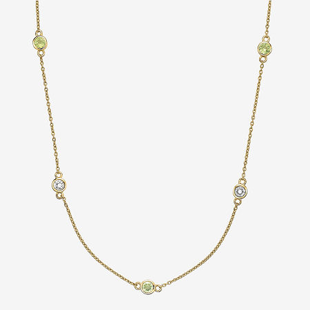 Click here for Womens 18K Gold Over Silver 18 Inch Cable Chain Ne... prices