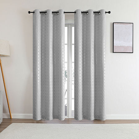 Click here for Tobias Metallic Grommet Top Blackout Set of 2 Curt... prices