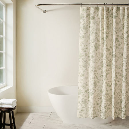 Click here for Casual Comfort Cotton Blend Floral Shower Curtain... prices