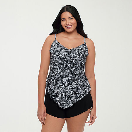 Click here for Trimshaper Womens Animal Print Animal Tankini Swim... prices
