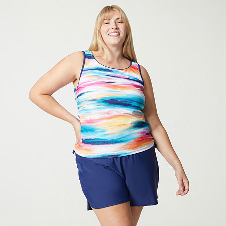 Click here for Free Country Womens Built In Bra Shirred Stretch F... prices