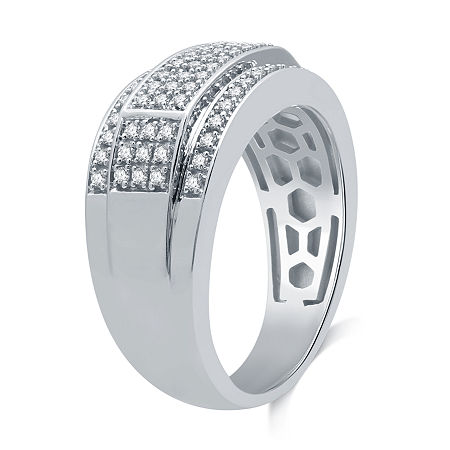 Click here for Mens 1/2 CT. T.W. Natural Diamond 10K White Gold F... prices