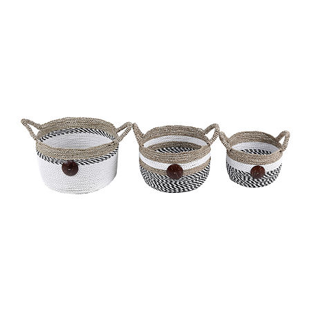 Click here for Baum Seagrass with Coco Button Decorative Storage... prices