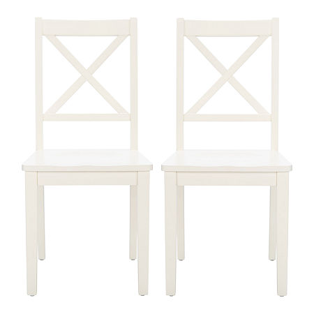 Silio X-Back Dining Chair  Set of 2 - White