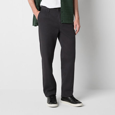 Click here for Arizona Mens Loose Fit Pleated Chino  30 32  Gray prices