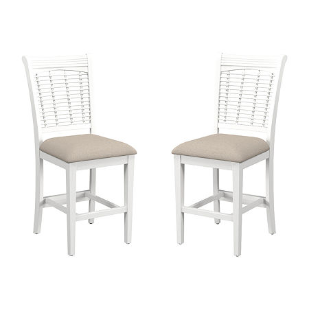 Hillsdale 42.5 Wood Bayberry Counter Height Stool - White