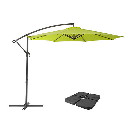 Click here for 9.5-Foot UV Resistant Offset Patio Umbrella with B... prices