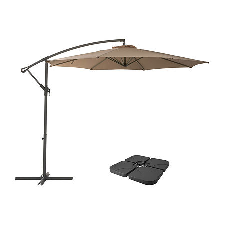 Click here for 9.5-Foot UV Resistant Offset Patio Umbrella with B... prices