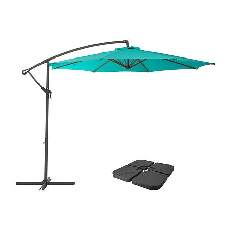 Click here for 9.5-Foot UV Resistant Offset Patio Umbrella with B... prices