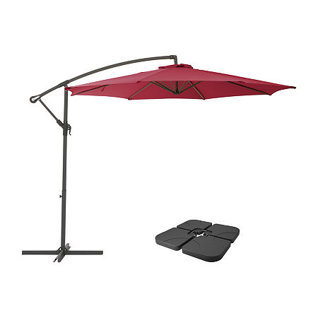 Click here for 9.5-Foot UV Resistant Offset Patio Umbrella with B... prices