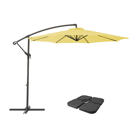 Click here for 9.5-Foot UV Resistant Offset Patio Umbrella with B... prices