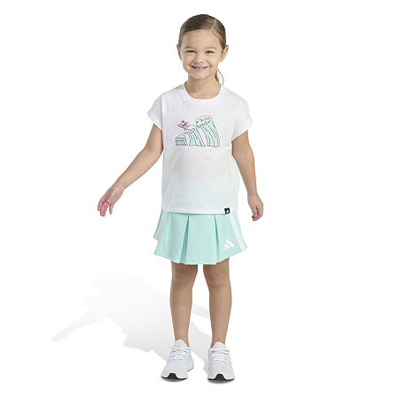 Click here for adidas Toddler and Little Girls 2-Piece Graphic Sl... prices