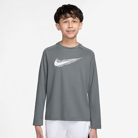 Click here for Nike Dri-Fit Big Kid Boys Crew Neck Long Sleeve Re... prices
