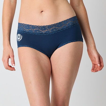 Click here for Arizona Body Cotton with Lace Boyshort Panty  X-la... prices