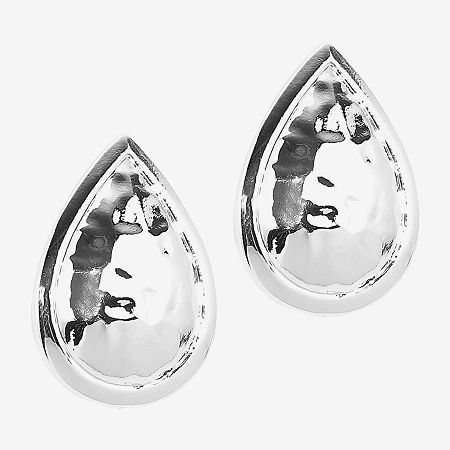 Click here for Bold Elements Silver Tone 1 1/4 Inch Stud Earrings... prices