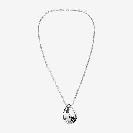 Click here for Bold Elements Silver Tone Womens 18 Inch Pendant N... prices
