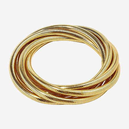 Click here for Bold Elements Gold Tone Womens Stretch Bracelet  O... prices