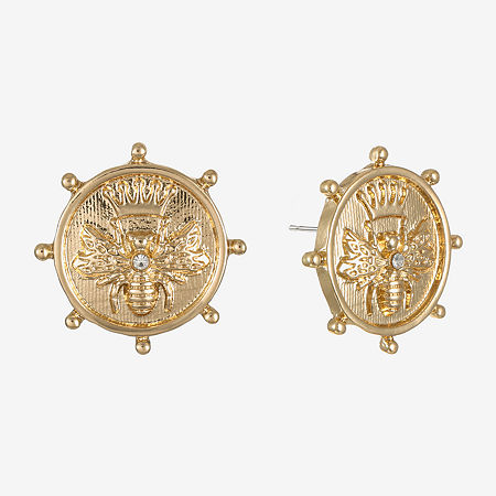 Click here for Liz Claiborne Gold Tone Nautical Bee 22mm Stud Ear... prices