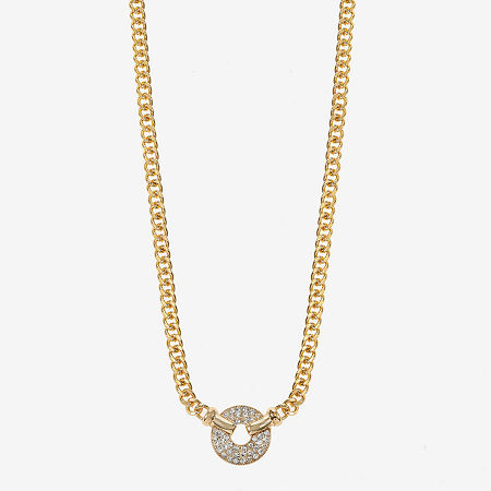 Click here for Monet Jewelry Gold Tone Pave Womens Glass 17 Inch... prices