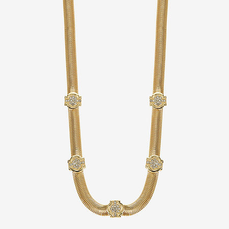 Click here for Monet Jewelry Gold Tone Womens 18 Inch Collar Neck... prices