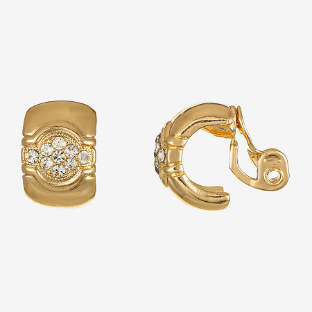 Click here for Monet Jewelry Gold Tone Womens Glass Clip On Earri... prices