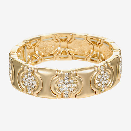 Click here for Monet Jewelry Gold Tone Pave Womens Glass Stretch... prices