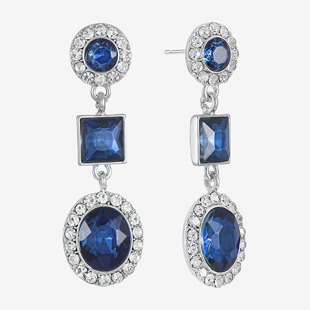 Click here for Monet Jewelry Halo Womens Glass Oval Hypoallergeni... prices