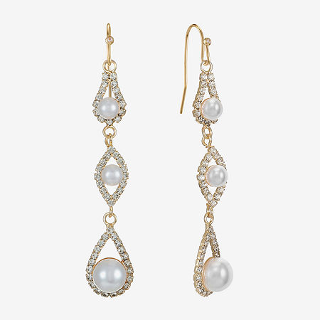 Click here for Monet Jewelry Timeless Gold Tone Womens Glass Simu... prices