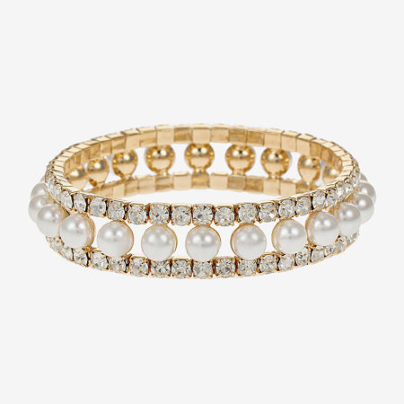 Click here for Monet Jewelry Timeless Gold Tone Womens Glass Simu... prices