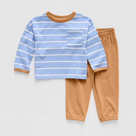 Click here for Okie Dokie Baby Boys 2-pc. Pant Set  9 Months  Whi... prices