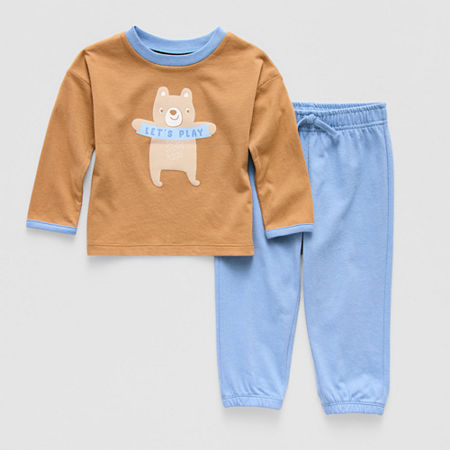 Click here for Okie Dokie Baby Boys 2-pc. Pant Set  6 Months  Blu... prices