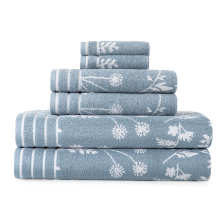 Click here for Linden Street Jacquard Floral Bath Towel  One Size... prices