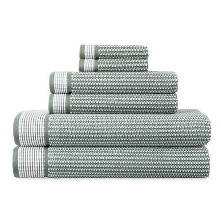 Click here for Linden Street Textured Bath Towel  One Size  Green prices