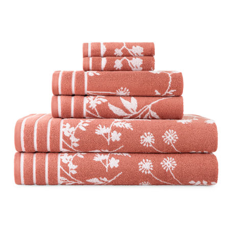 Click here for Linden Street Jacquard Floral Bath Towel  One Size... prices