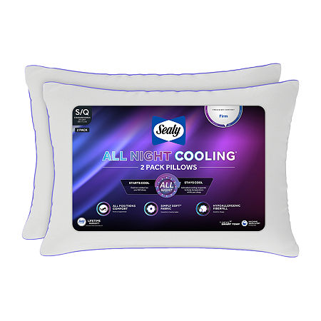 Click here for Sealy All Night Cooling 2-Pack Bed Pillow  One Siz... prices