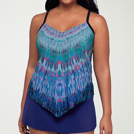 Click here for Trimshaper Womens Tie Dye Tankini Swimsuit Top  12... prices