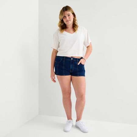 Click here for Arizona Womens 2 1/2 Low Rise Juniors Plus Denim S... prices