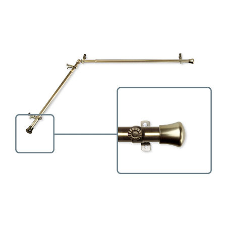Click here for Rod Desyne Corner 13/16 IN Adjustable Curtain Rod... prices