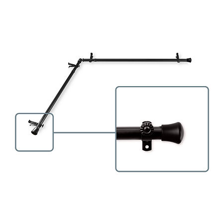 Click here for Rod Desyne Corner 13/16 IN Adjustable Curtain Rod... prices