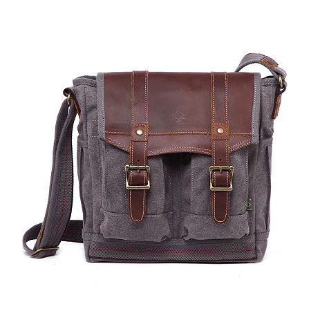 Click here for Tsd Brand Turtle Ridge 4-Pocket Canvas Crossbody B... prices