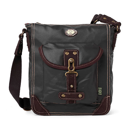 Tsd Brand Dolphin Canvas Crossbody Bag - Brown