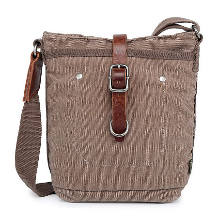 Click here for Tsd Brand Forest Canvas Crossbody Bag - Khaki prices