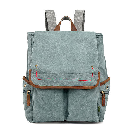 Click here for Tsd Brand Atona Canvas Backpack - Teal prices