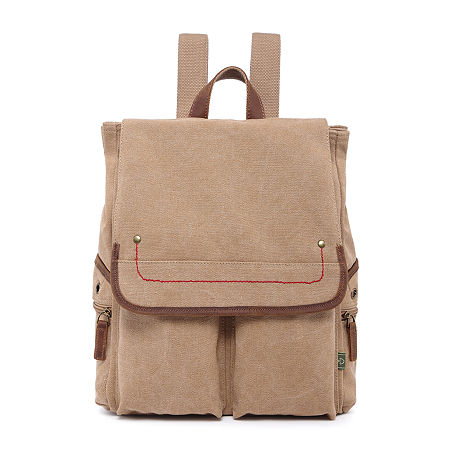 Click here for Tsd Brand Atona Canvas Backpack - Khaki prices