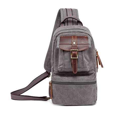 TSD Brand Turtle Ridge Sling Unisex Adult Adjustable Straps Padded Straps Backpack  One Size  Gray