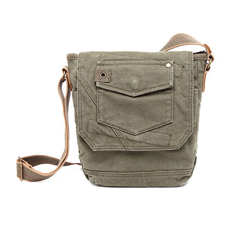 Tsd Brand Spring Palm Canvas Crossbody Bag - Olive