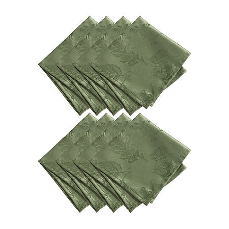 Click here for Elrene Elegant Woven Leaves Jacquard Damask Napkin... prices